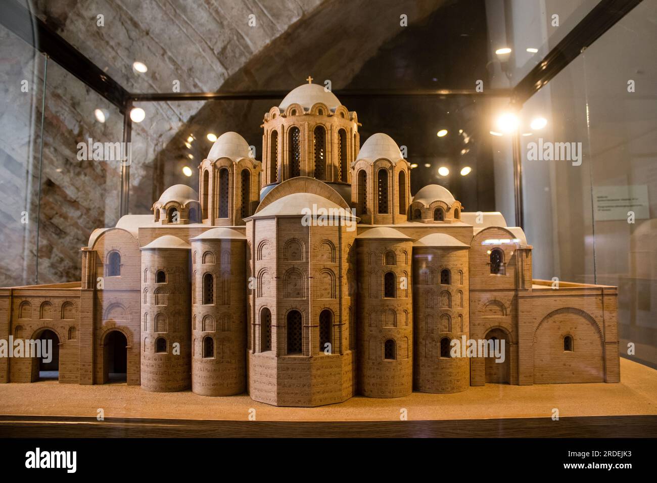 Inside Saint Sophia Cathedral in Kyiv, an architectural monument of ...