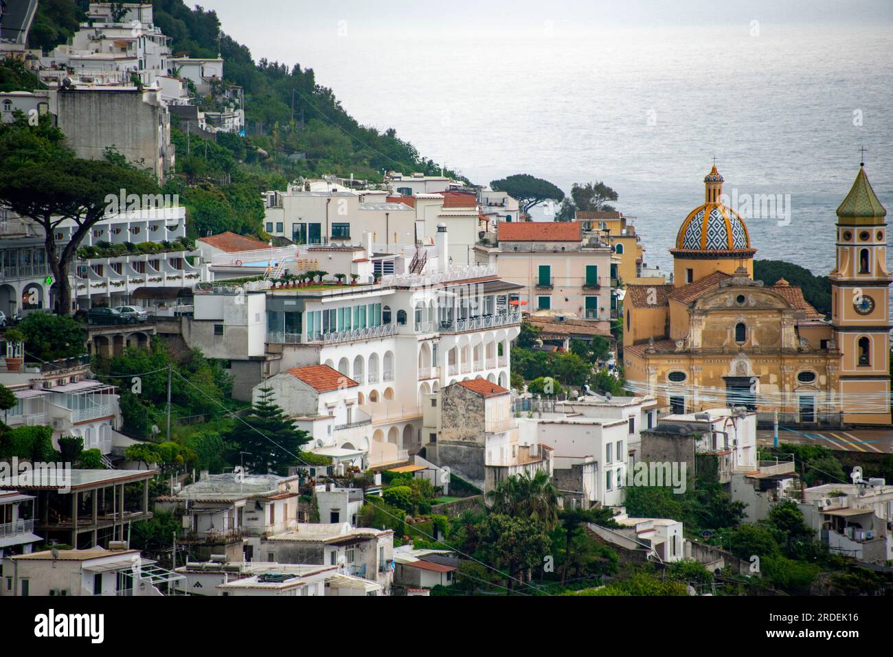 Town of Praiano on Amalfi Coast - Italy Stock Photo - Alamy