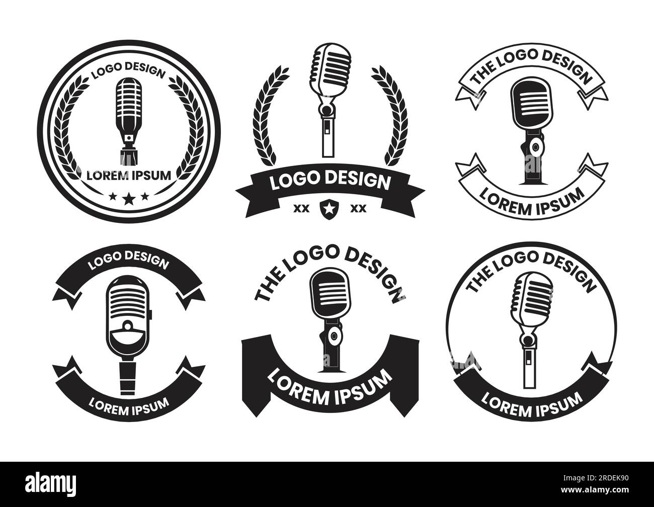 Old Microphone Logos