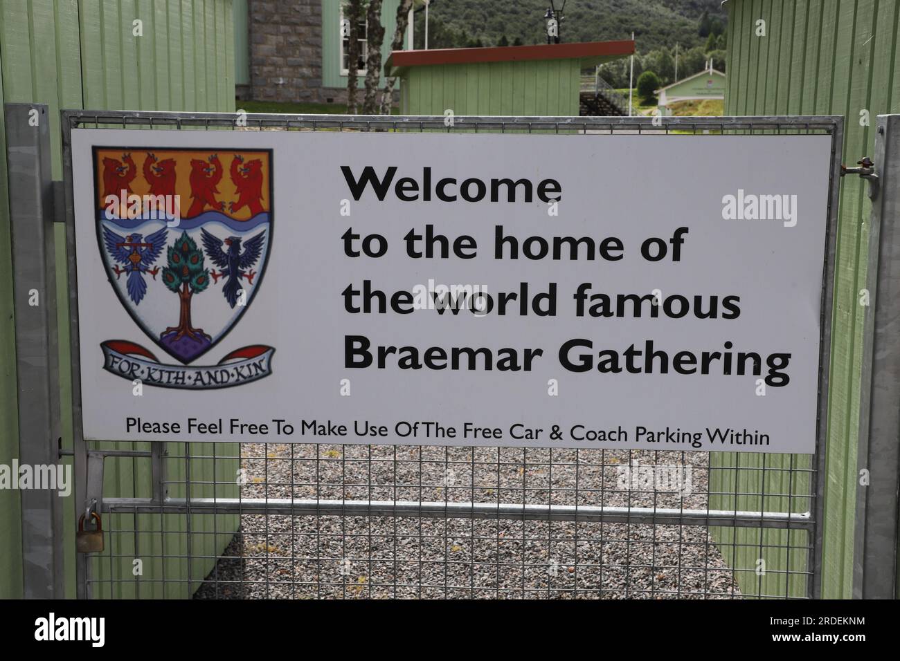 Welcome to the home of The Braemar Gathering sign Braemar Scotland July ...