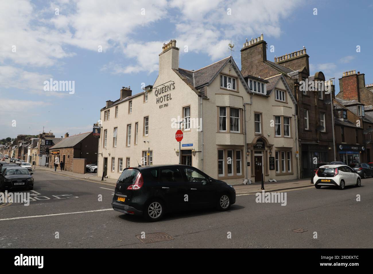 Exterior of Queen's Hotel Stonehaven Scotland July 2023 Stock Photo - Alamy