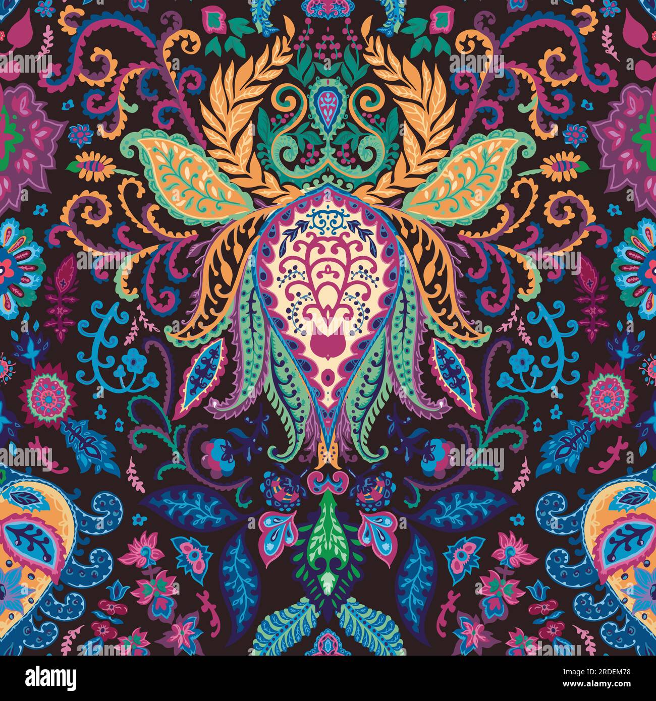 Abstract flower lotus with psychedelic design Stock Vector Image & Art ...