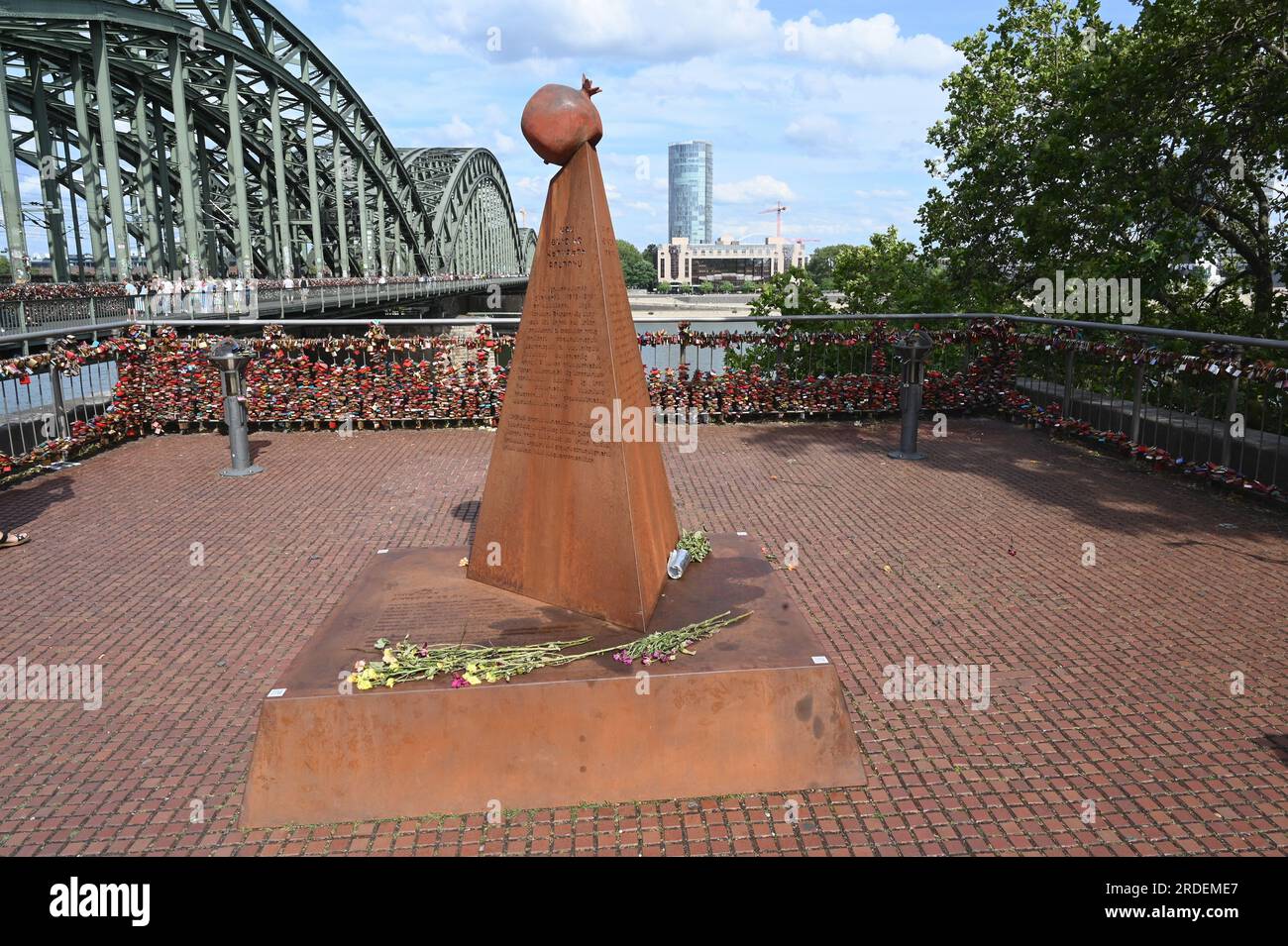 Cologne, Germany. 12th July, 2023. The Armenian Memorial on the Kurt ...