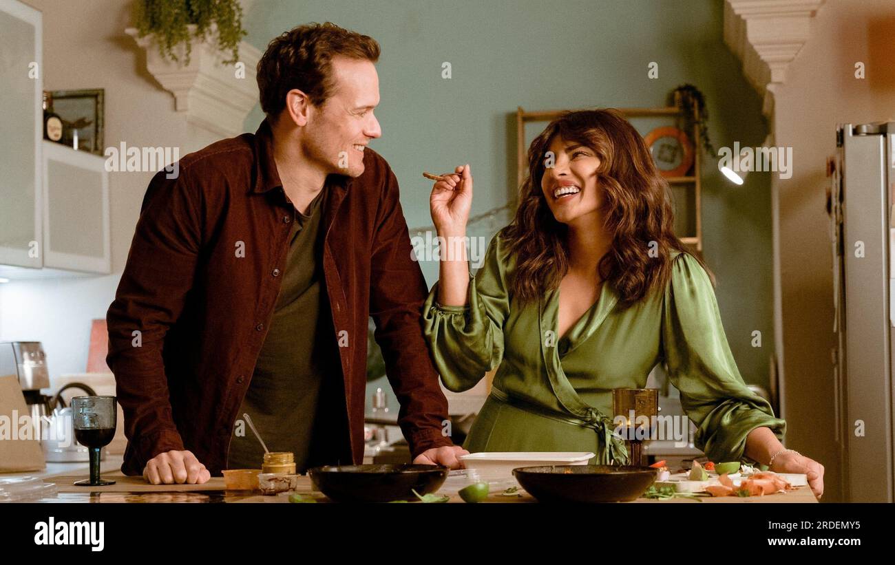 SAM HEUGHAN and PRIYANKA CHOPRA JONAS in LOVE AGAIN (2023), directed by ...