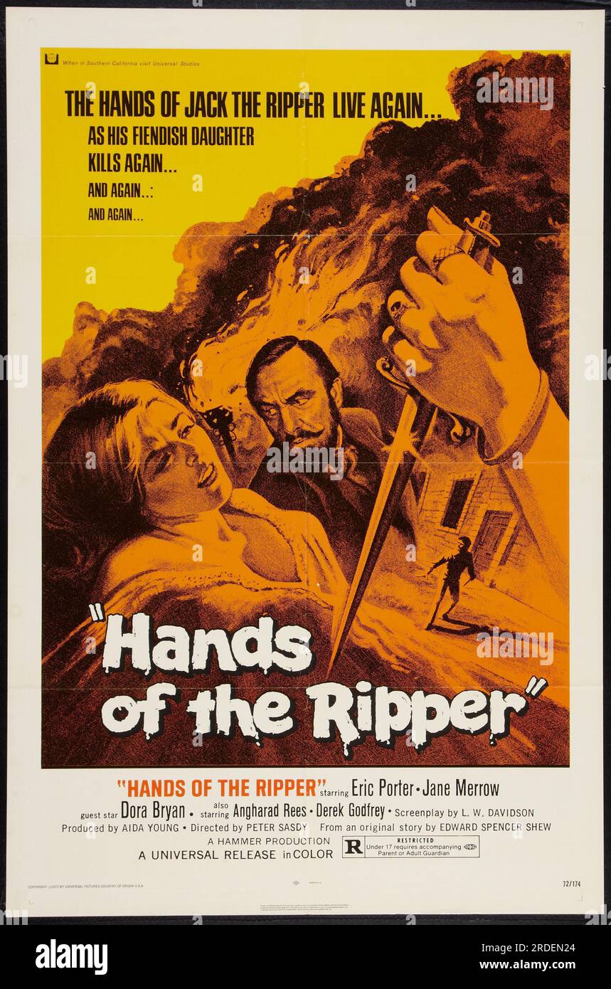 HANDS OF THE RIPPER (1971), directed by PETER SASDY. Credit: Hammer ...