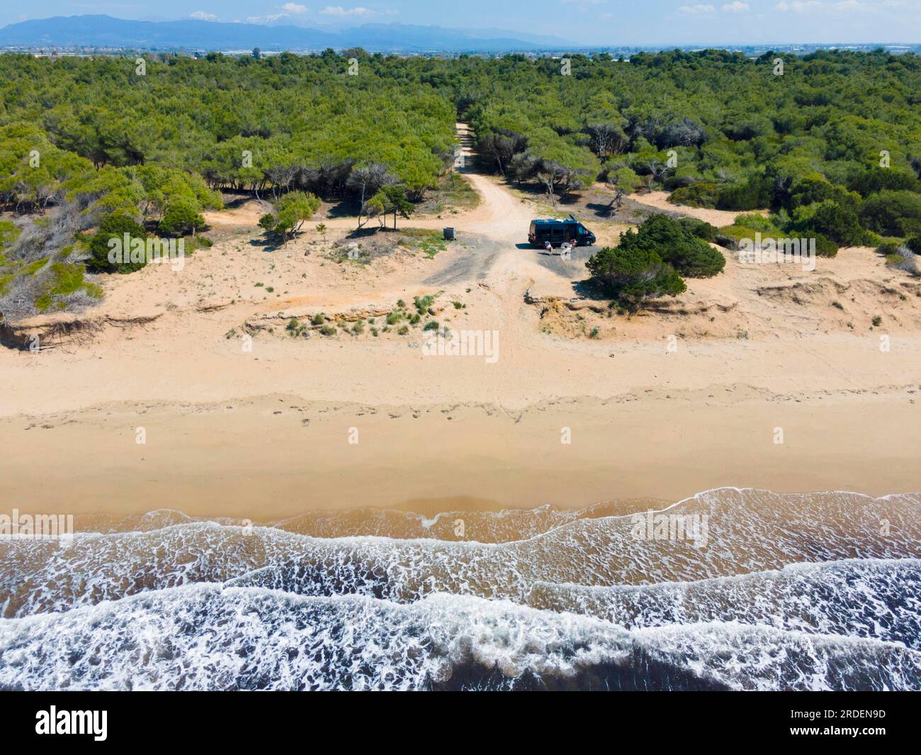 Sea beach forest drone view hi-res stock photography and images - Alamy