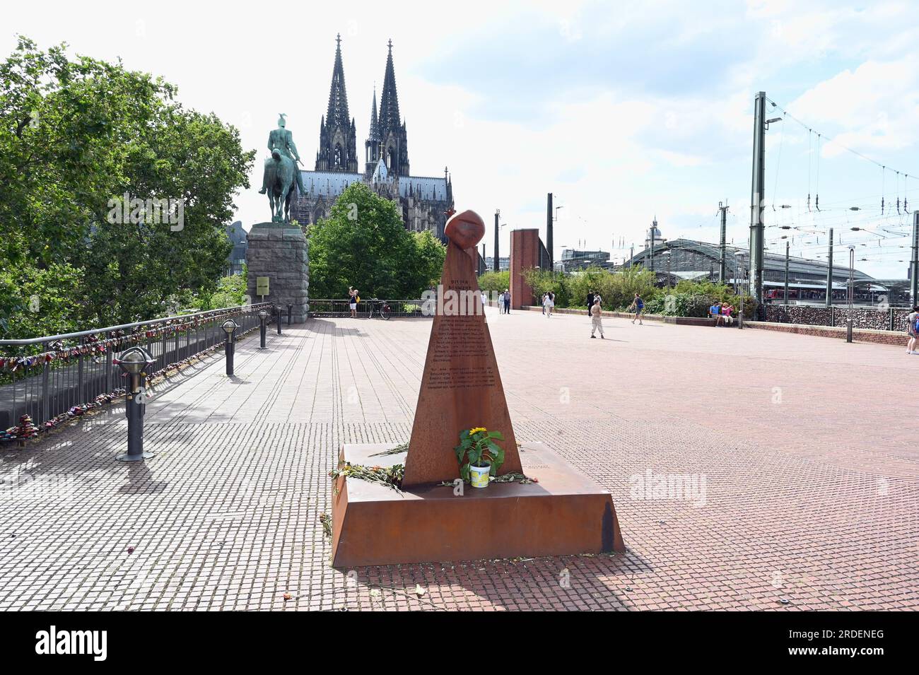 Cologne, Germany. 12th July, 2023. The Armenian Memorial on the Kurt ...