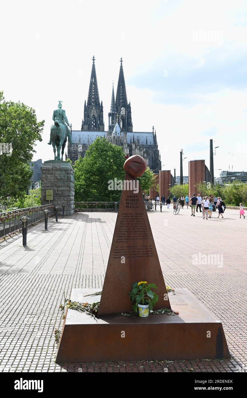 Cologne, Germany. 12th July, 2023. The Armenian Memorial on the Kurt ...