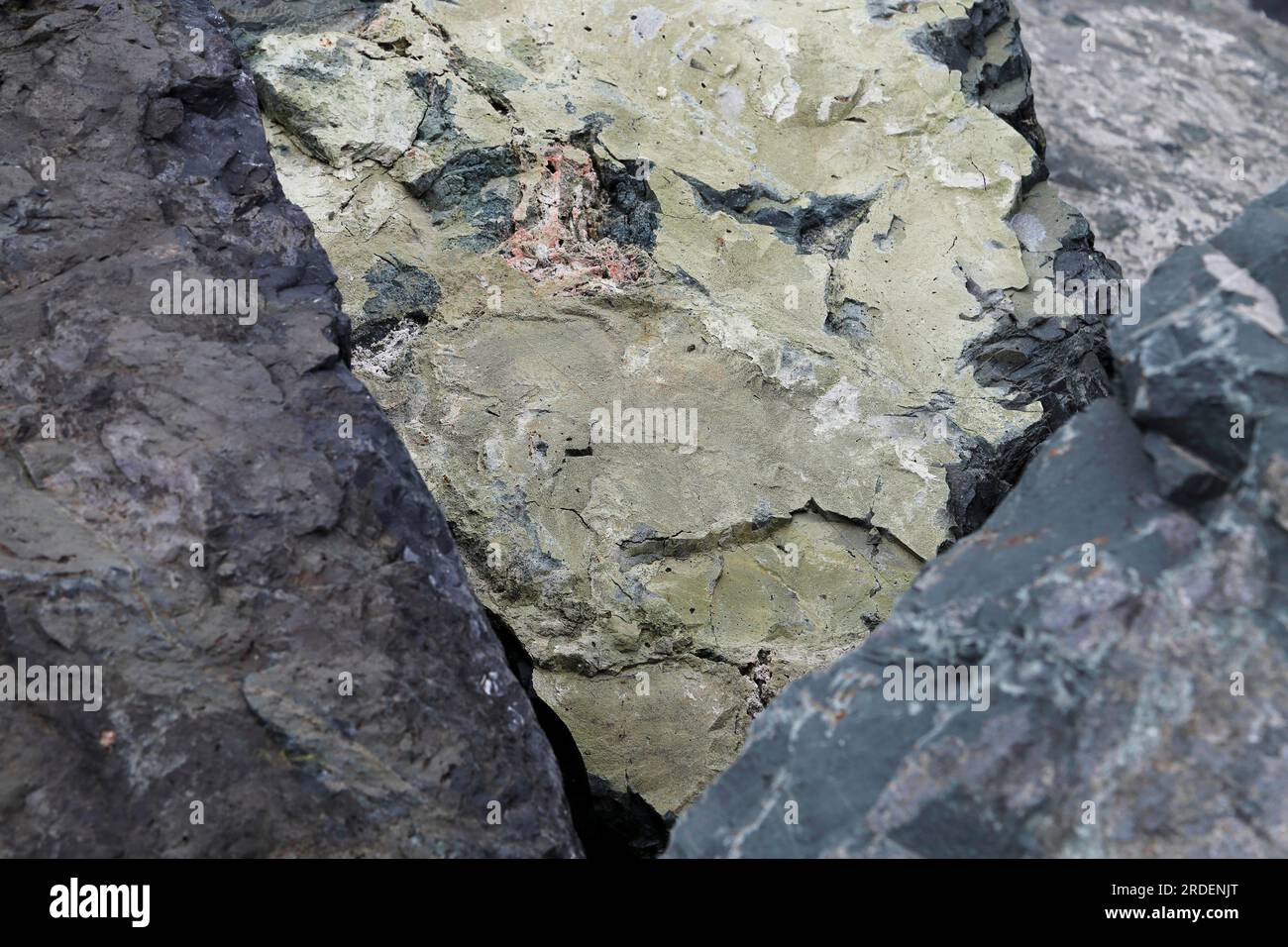 Nature, stone structure, Gaspesie, Province of Quebec, Canada Stock ...