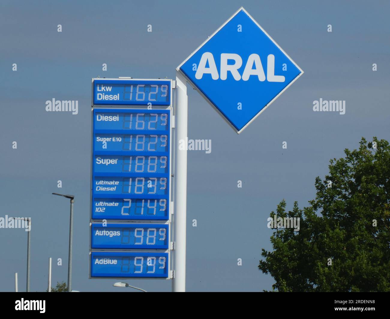 Weilerswist, Germany. 18th July, 2023. Logo, lettering of the mineral ...