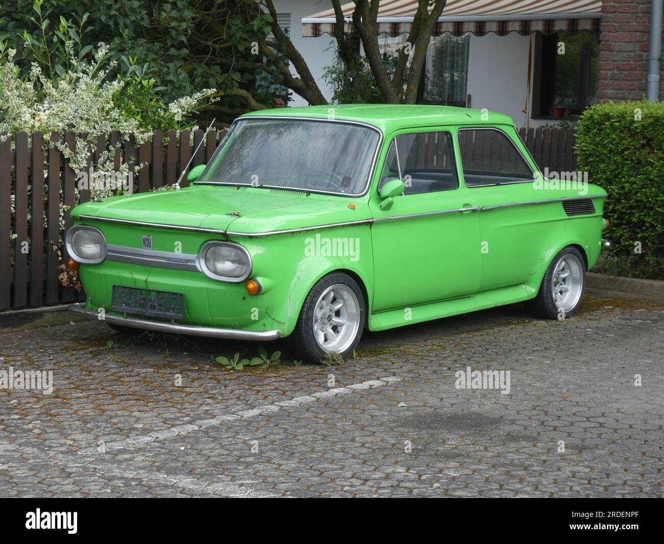 Weilerswist, Germany. 18th July, 2023. A car of the brand NSU Prinz TT ...