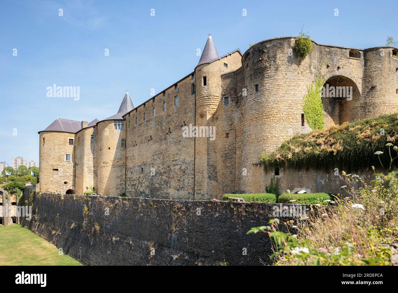 The outer walls of Château Fort de Sedan Sedan Ardennes Grande Est ...