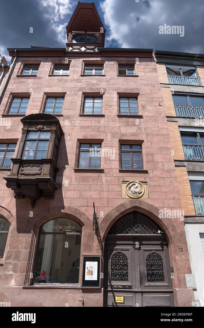 Historical choerlein and house sign from 1777, an earlier house ...