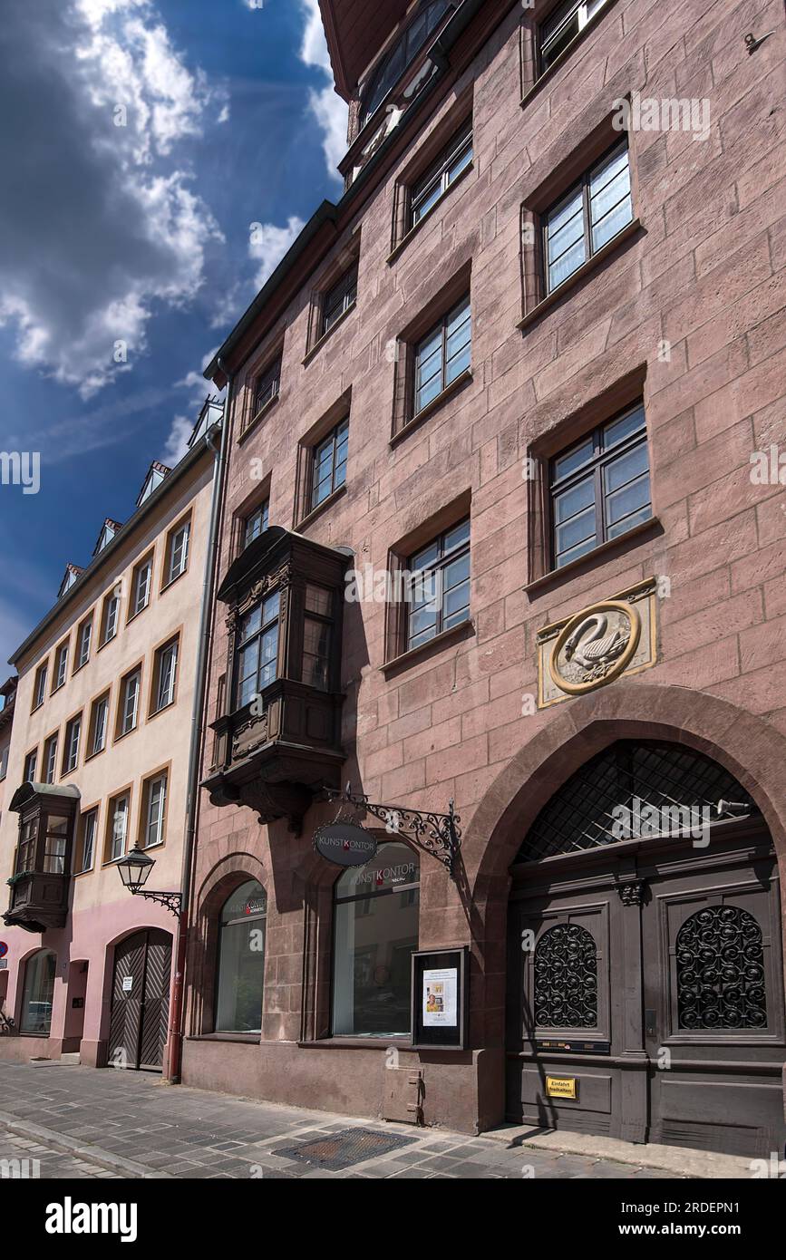 Historical choerlein and house sign from 1777, an earlier house ...