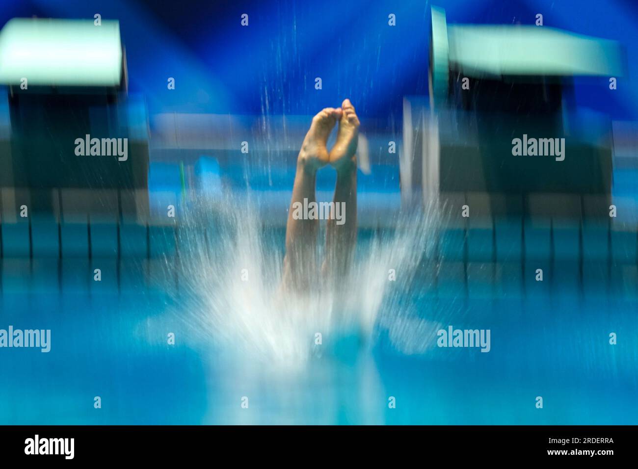Maori Pomeroy-Farrell of Fiji dives during the 1m Springboard Men at ...