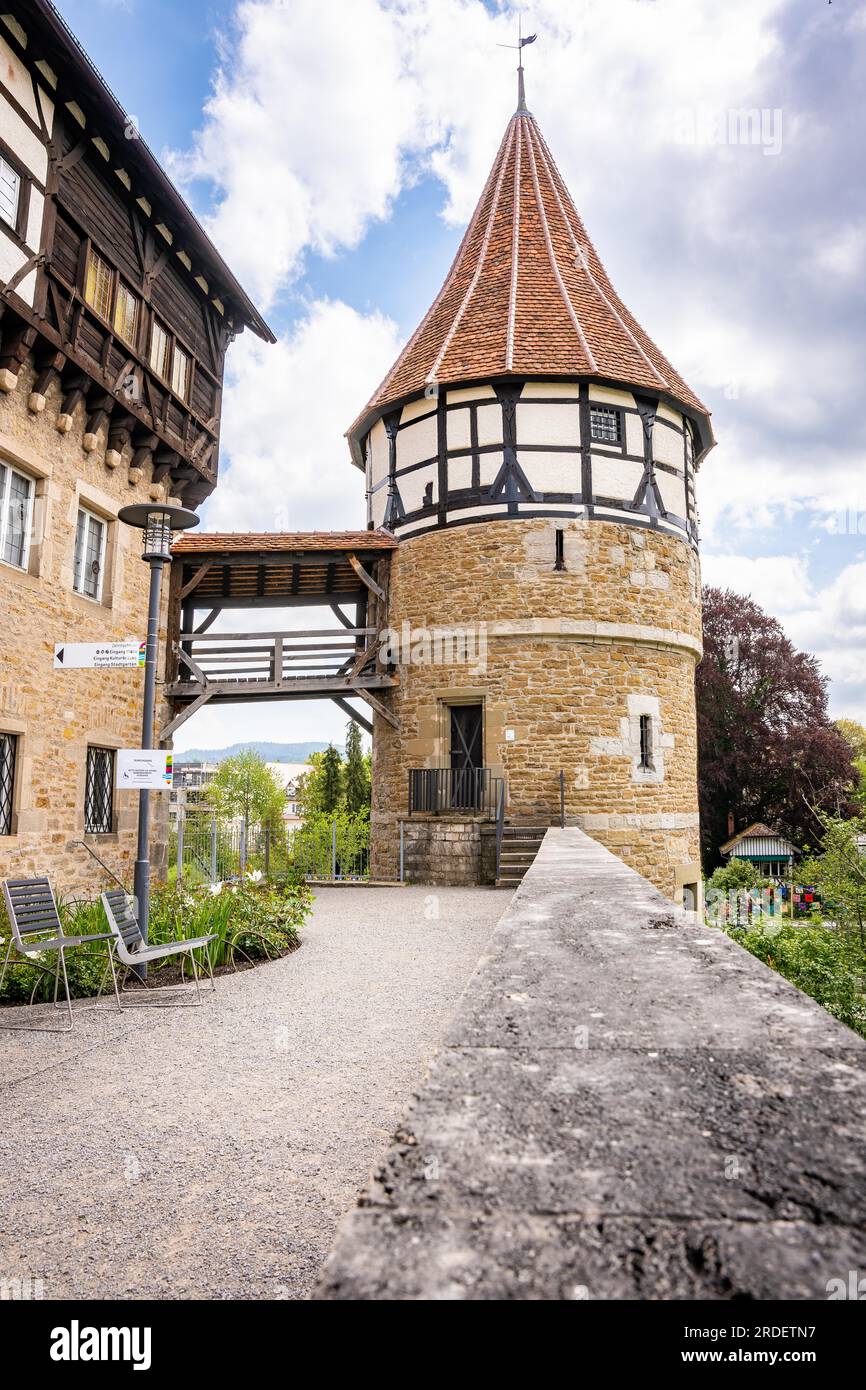 Historical building of the Wagon Museum, Balingen, Germany Stock Photo ...