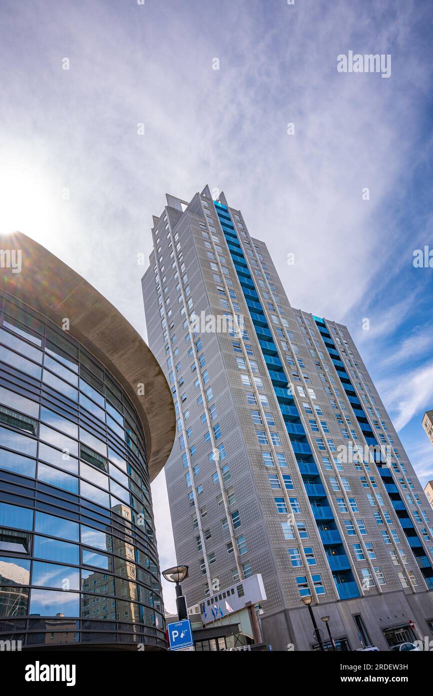 High-rise building in the city centre, The Hague, Netherlands Stock ...