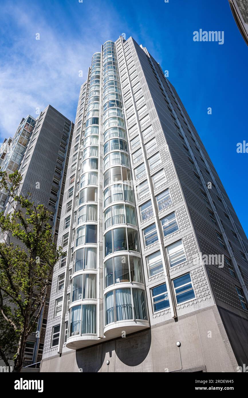 High-rise building in the city centre, The Hague, Netherlands Stock ...