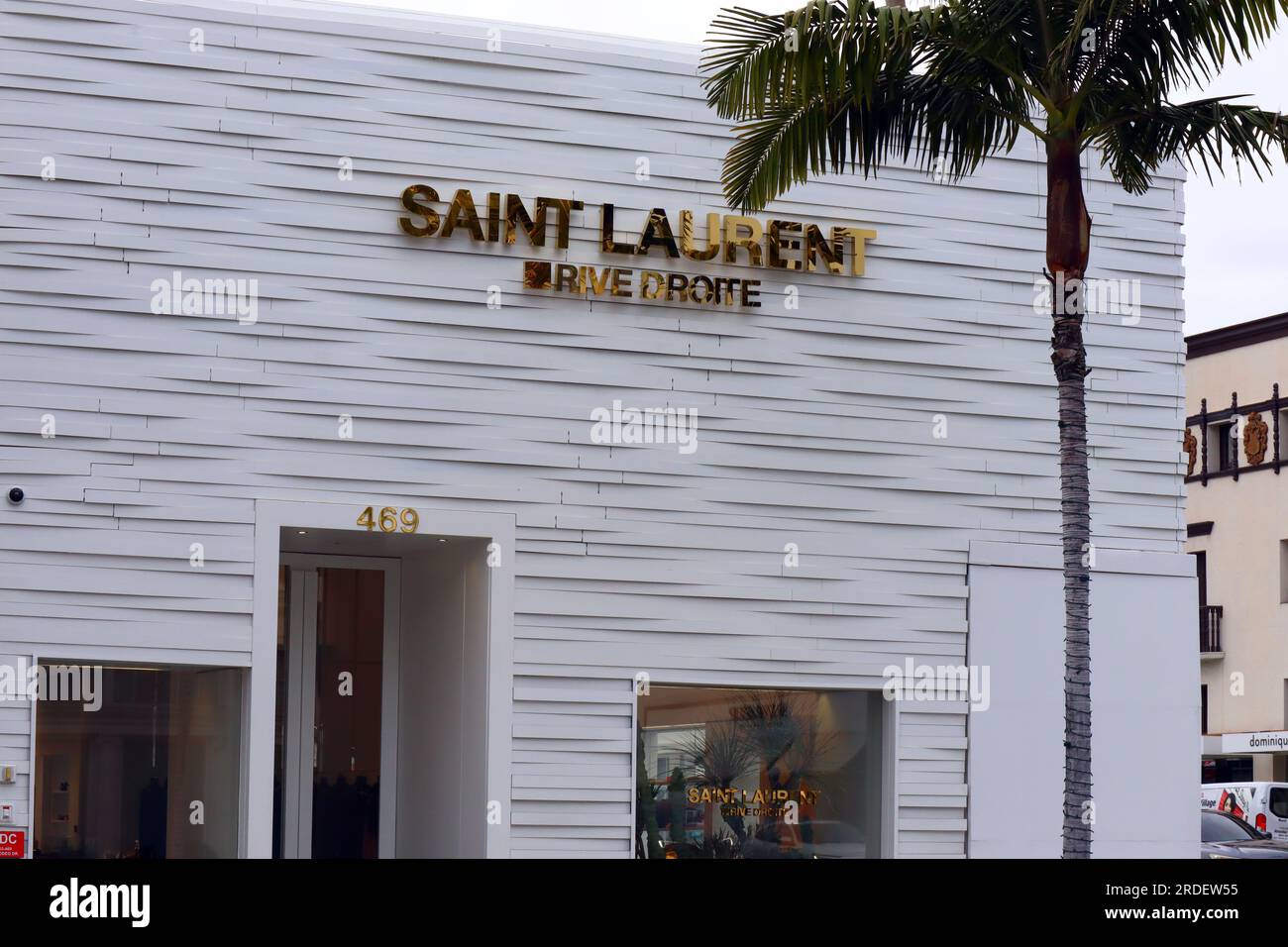 Beverly Hills, California: SAINT LAURENT fashion store on Rodeo Drive ...