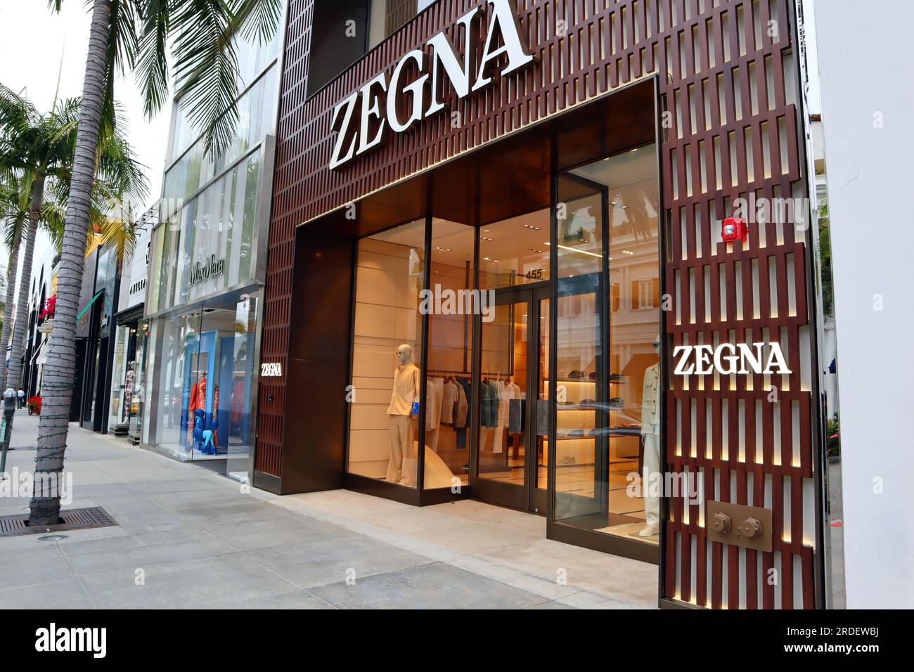 Beverly Hills, California: ZEGNA fashion store on Rodeo Drive, Beverly ...