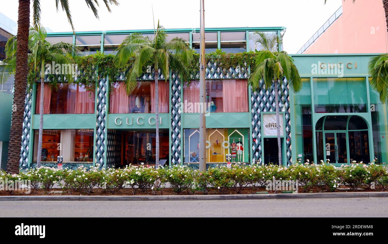 Beverly Hills, California: GUCCI fashion store on Rodeo Drive, Beverly ...