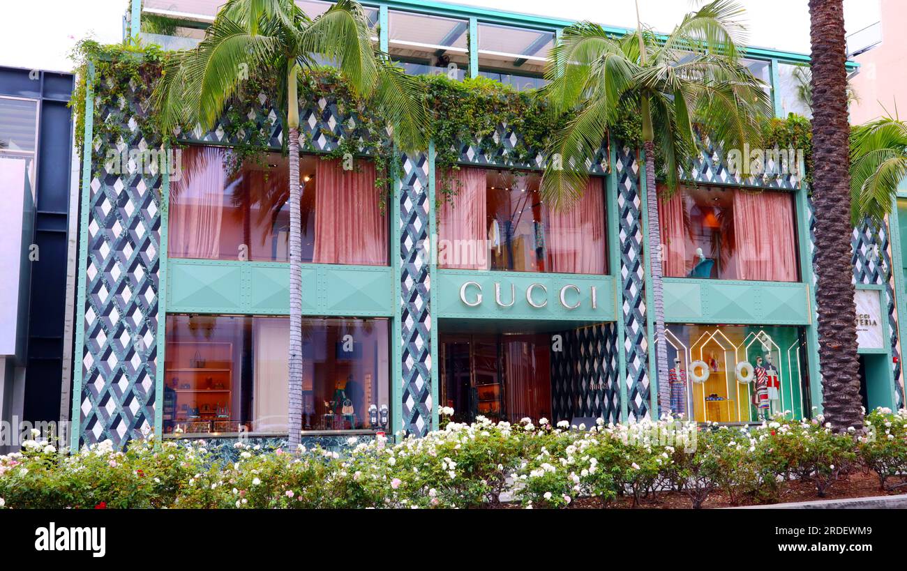 Beverly Hills, California: GUCCI fashion store on Rodeo Drive, Beverly ...
