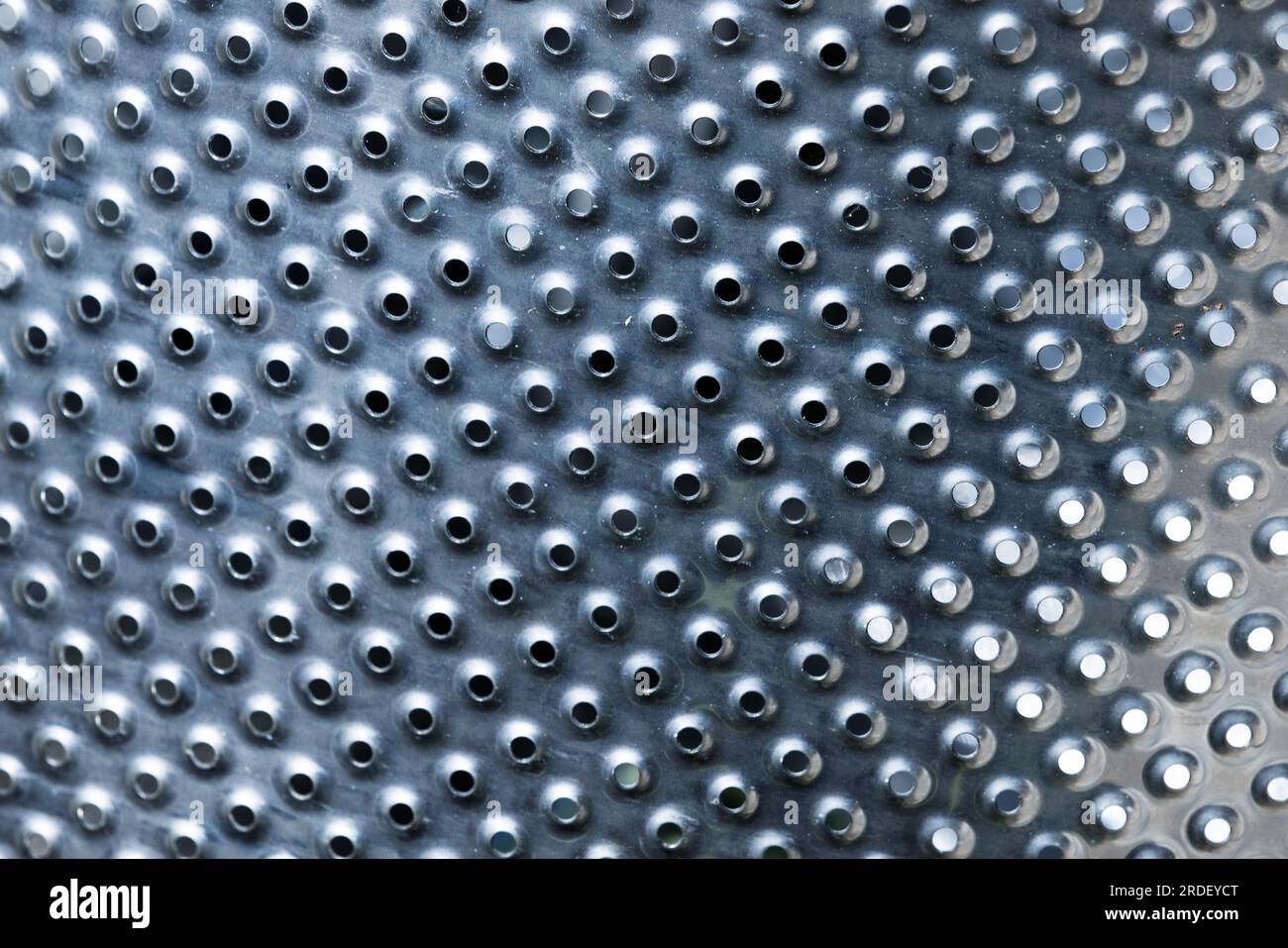 Washing machine drum made of stainless steel, abstract industrial ...