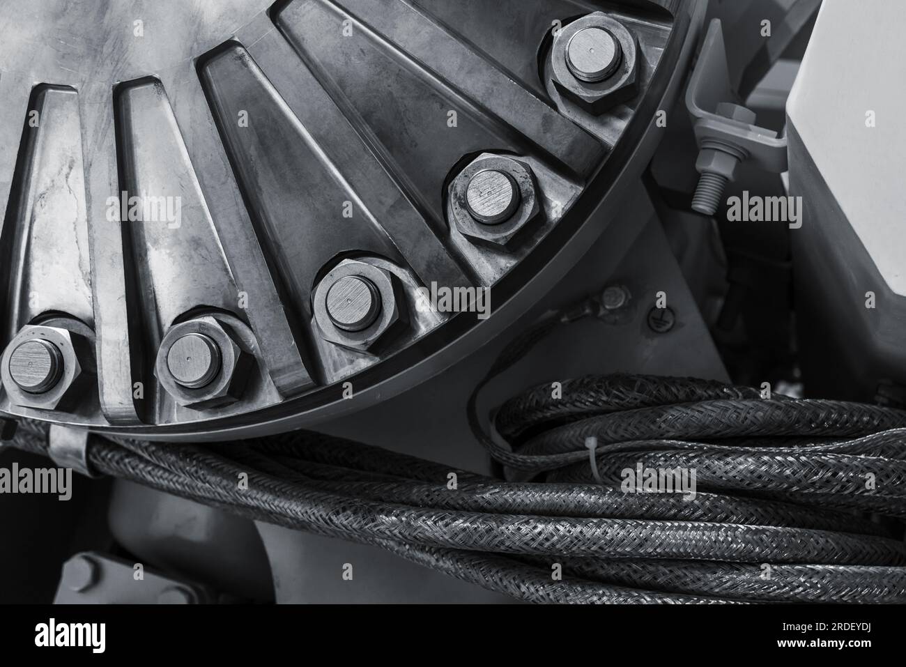 Abstract industrial monochrome background photo, mechanic parts of an ...
