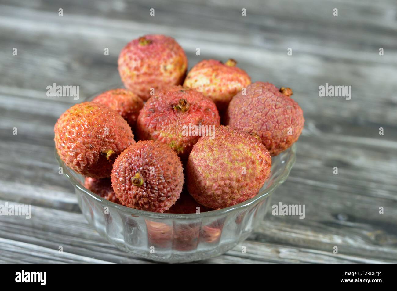 Lychee fruit, Litchi chinensis, a monotypic taxon and the sole member ...