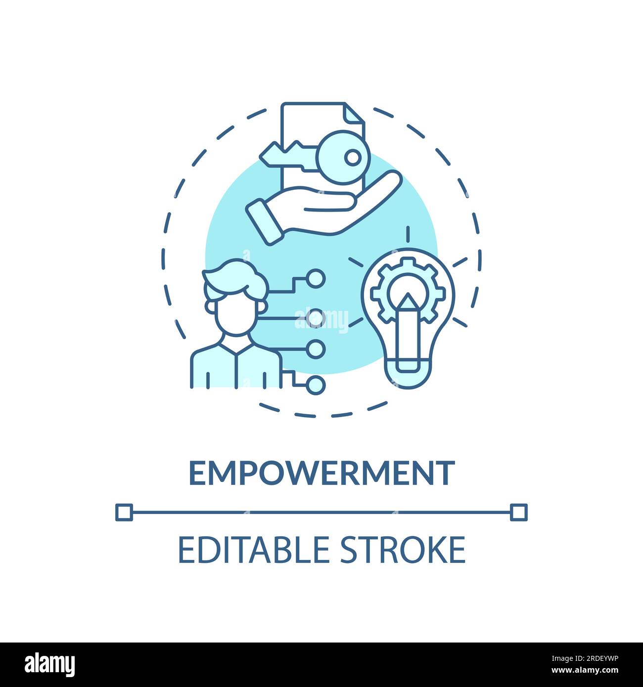 2D empowerment concept linear icon Stock Vector Image & Art - Alamy