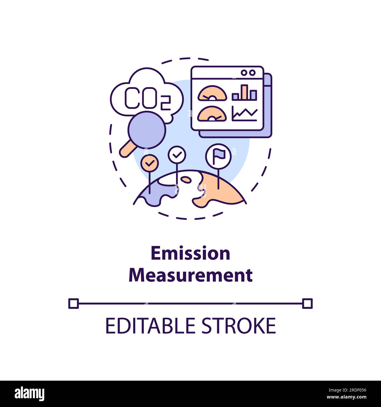 Carbon measurement Stock Vector Images - Alamy