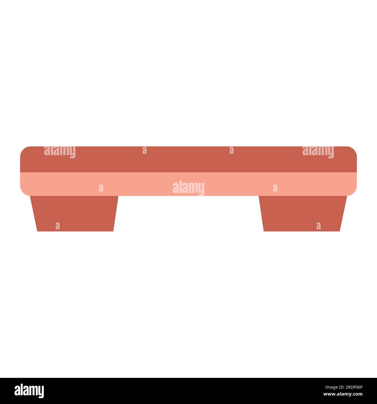 Step platform for fitness. Sport equipment. Vector illustration Stock ...