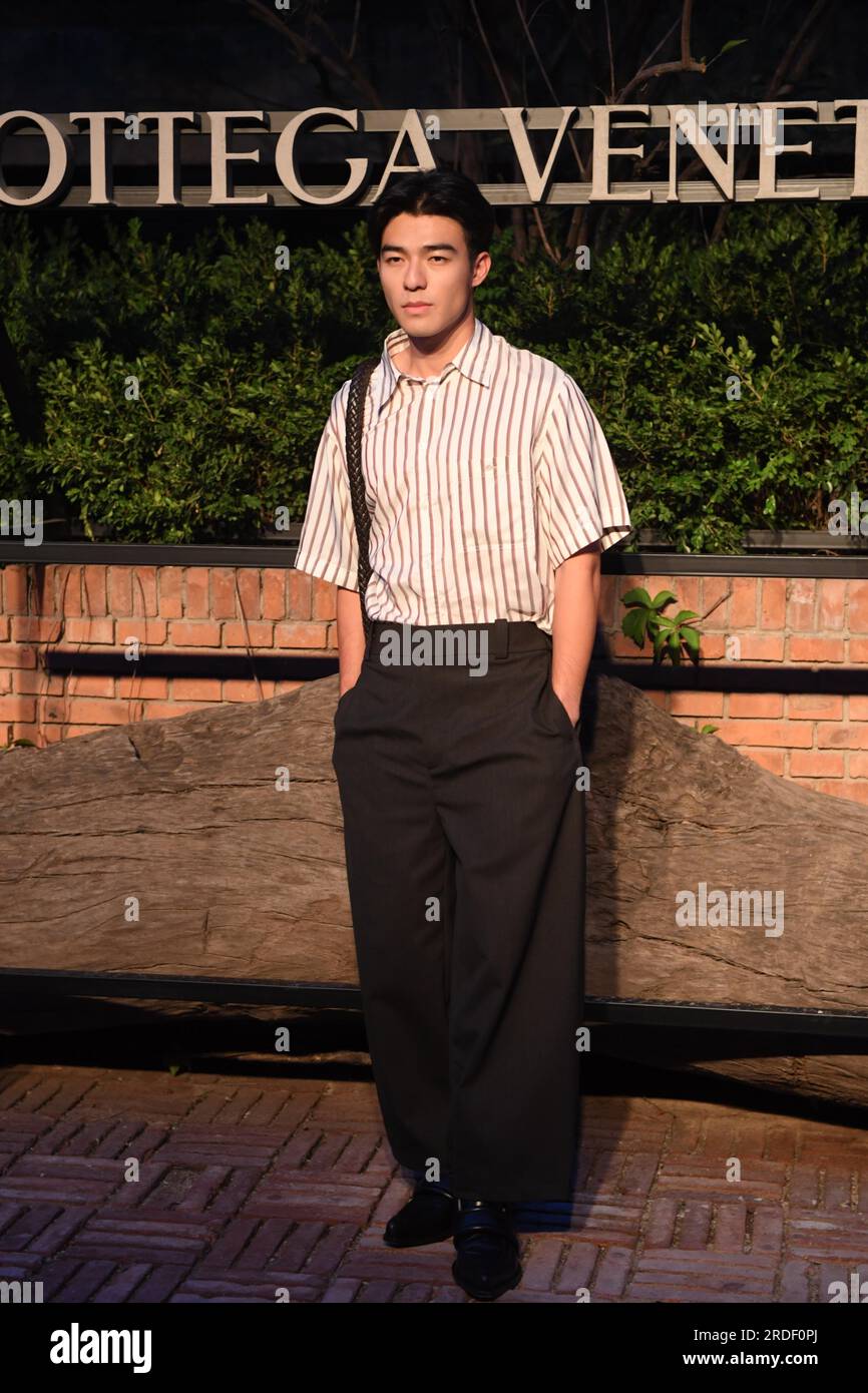 Beijing, China. 20th July, 2023. Taiwanese actor and singer Edward Chen attends the Bottega ...