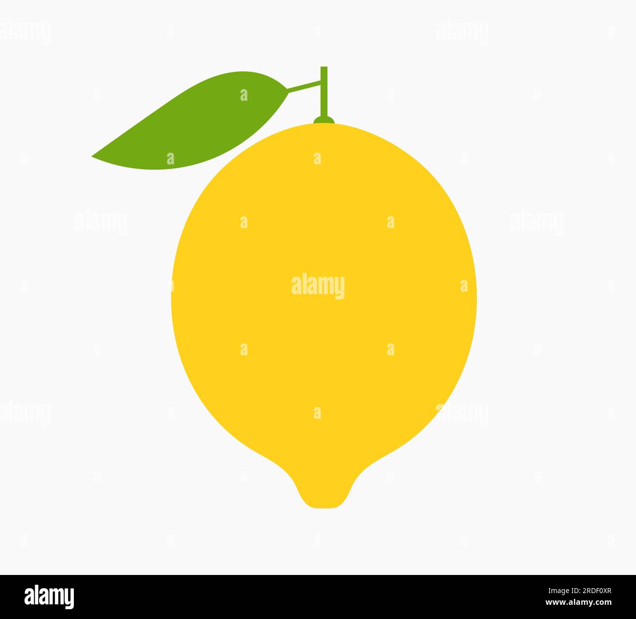Lemon fruit flat design symbol icon. Vector illustration Stock Vector ...