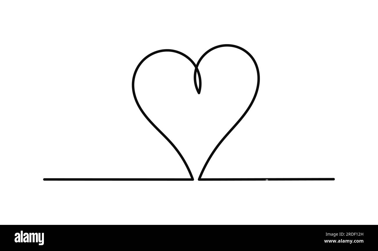 Heart line shape symbol. Vector illustration Stock Vector Image & Art ...