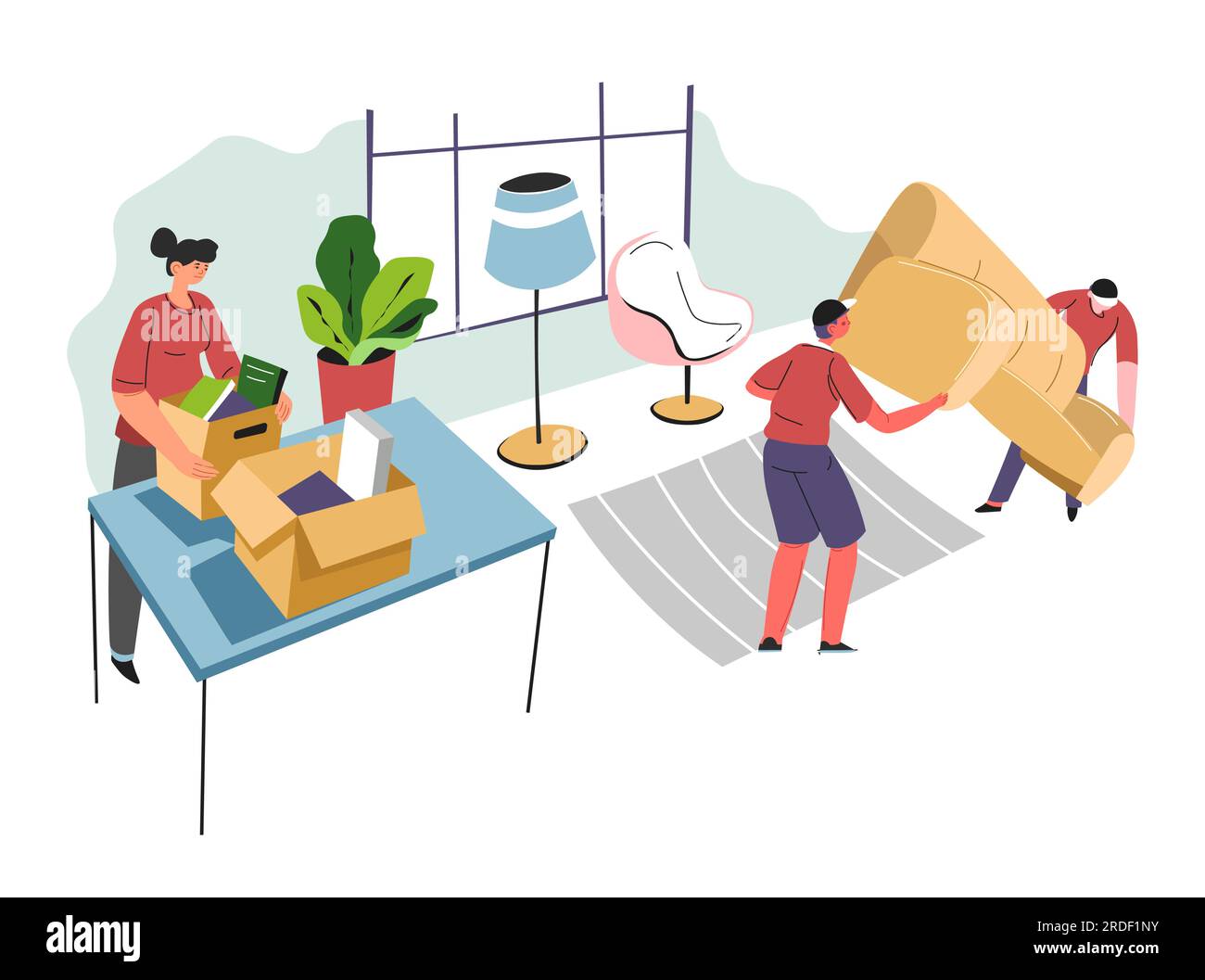 Unpacking box book Stock Vector Images - Alamy