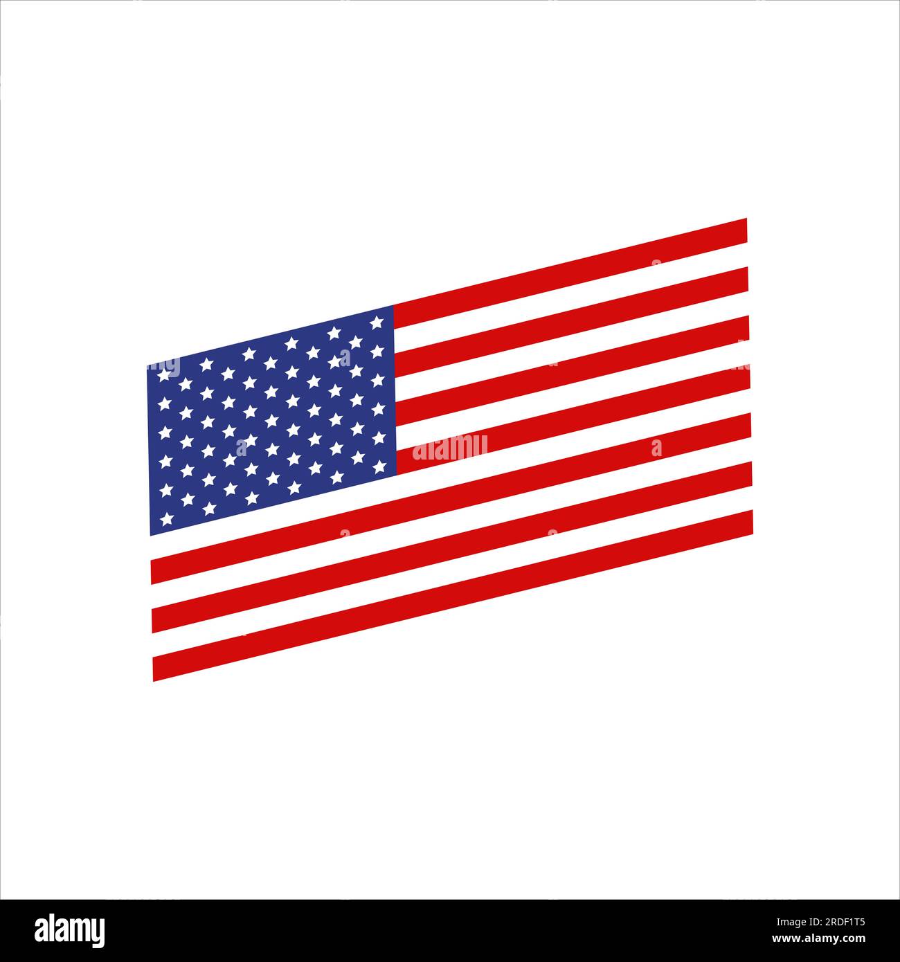 American flag, Patriotic symbol of the USA, Vector illustration of ...