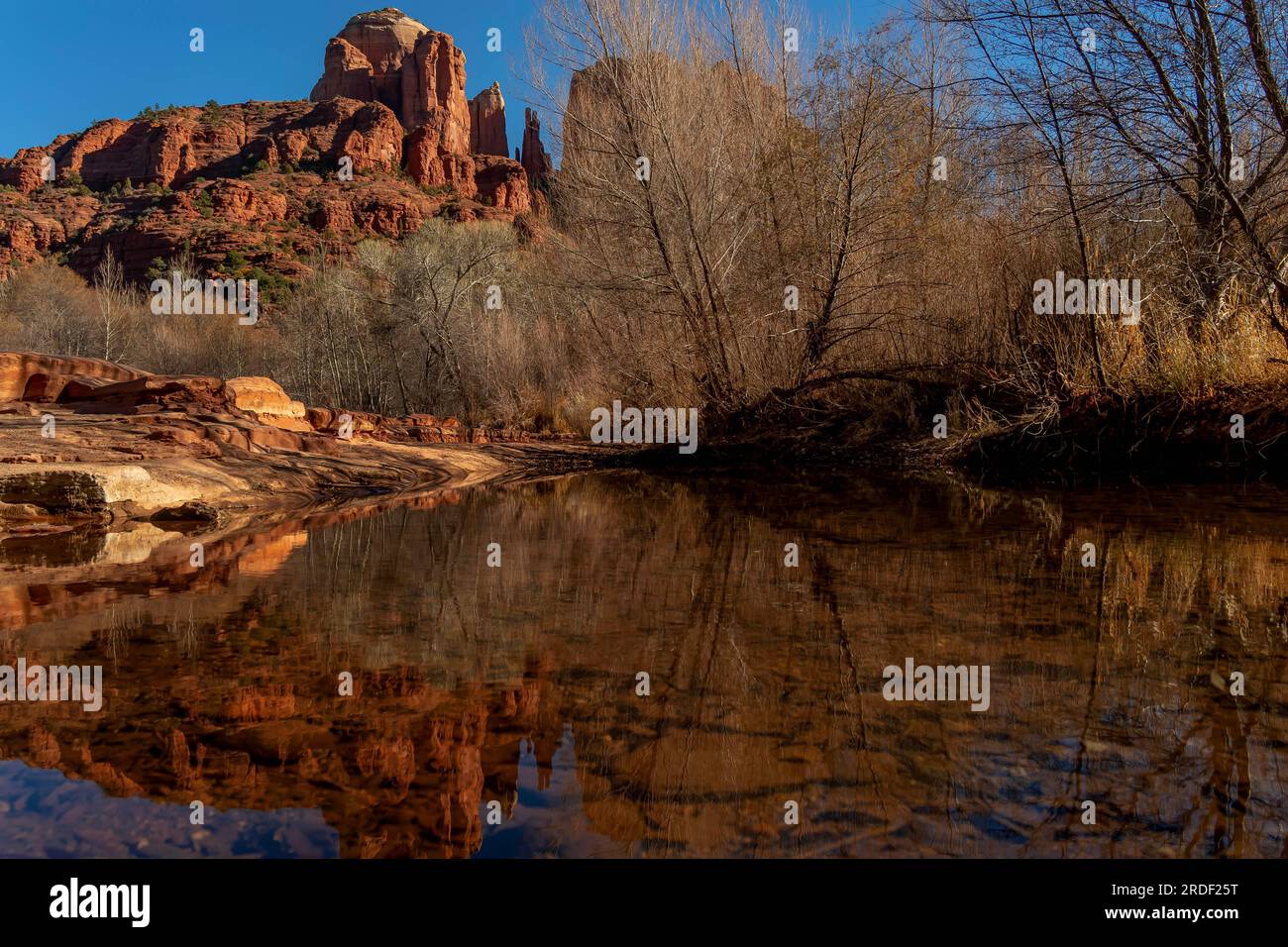 Beautiful rock formations in the desert of the American Southwest Stock ...