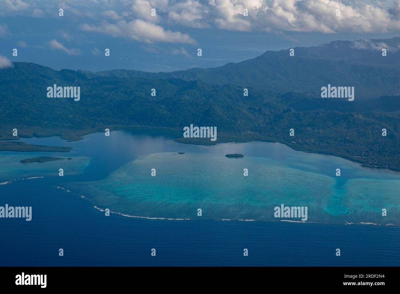 Aerial of Vanua Levu, Fiji, South Pacific Stock Photo - Alamy