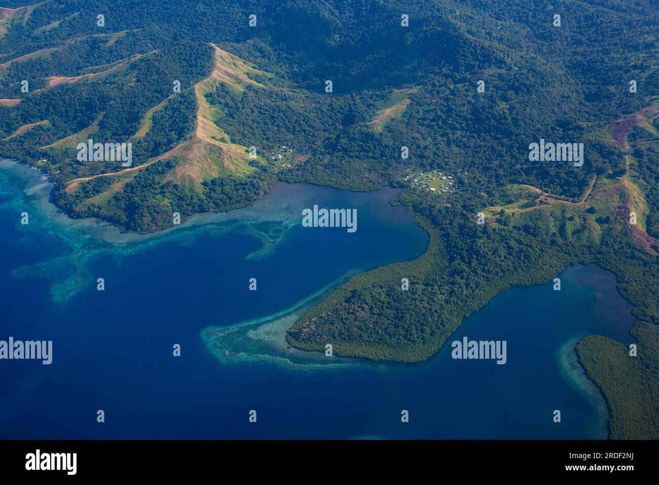 Aerial of Vanua Levu, Fiji, South Pacific Stock Photo - Alamy