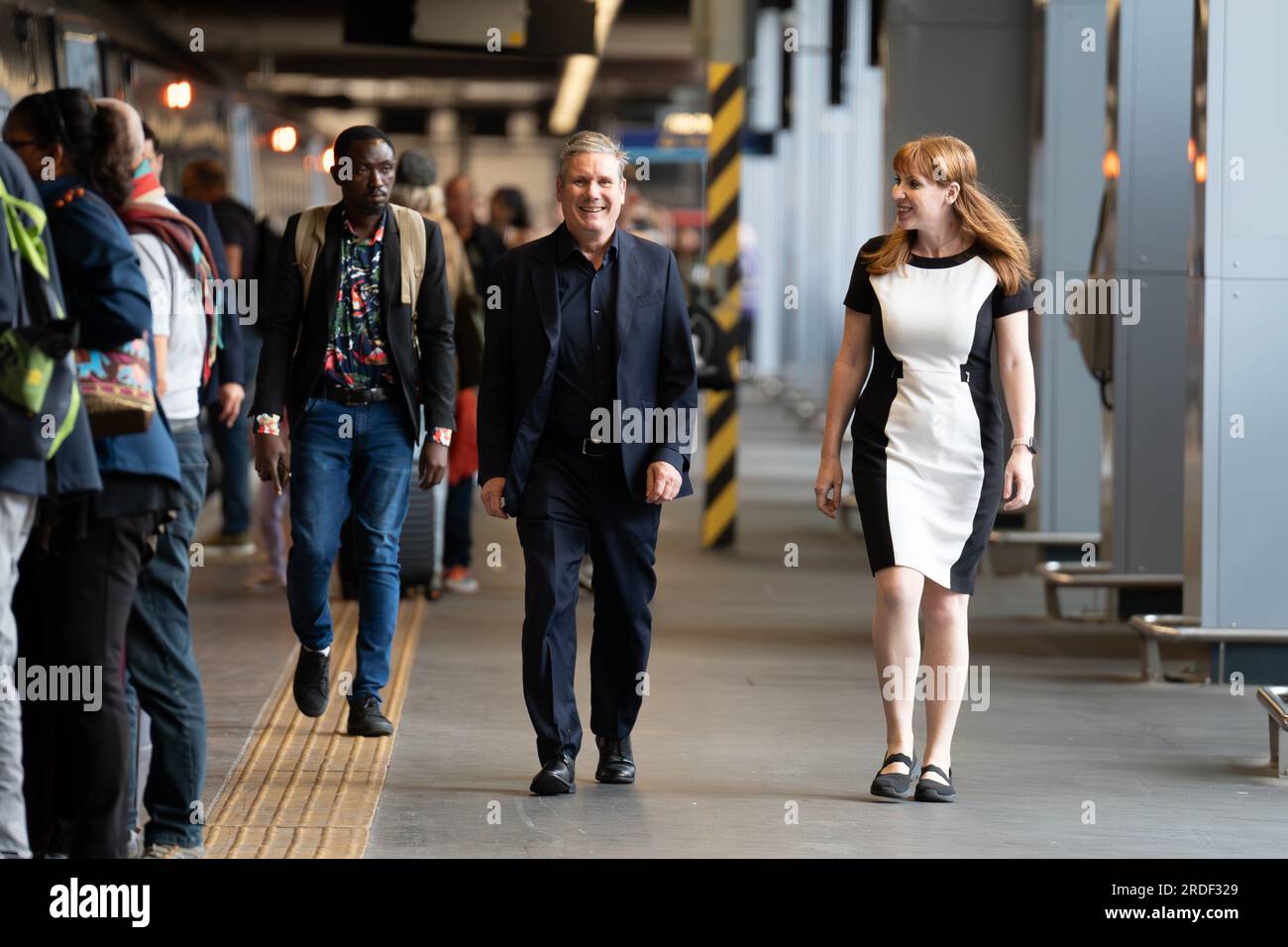Labour leader Sir Keir Starmer and deputy Labour Party leader Angela ...