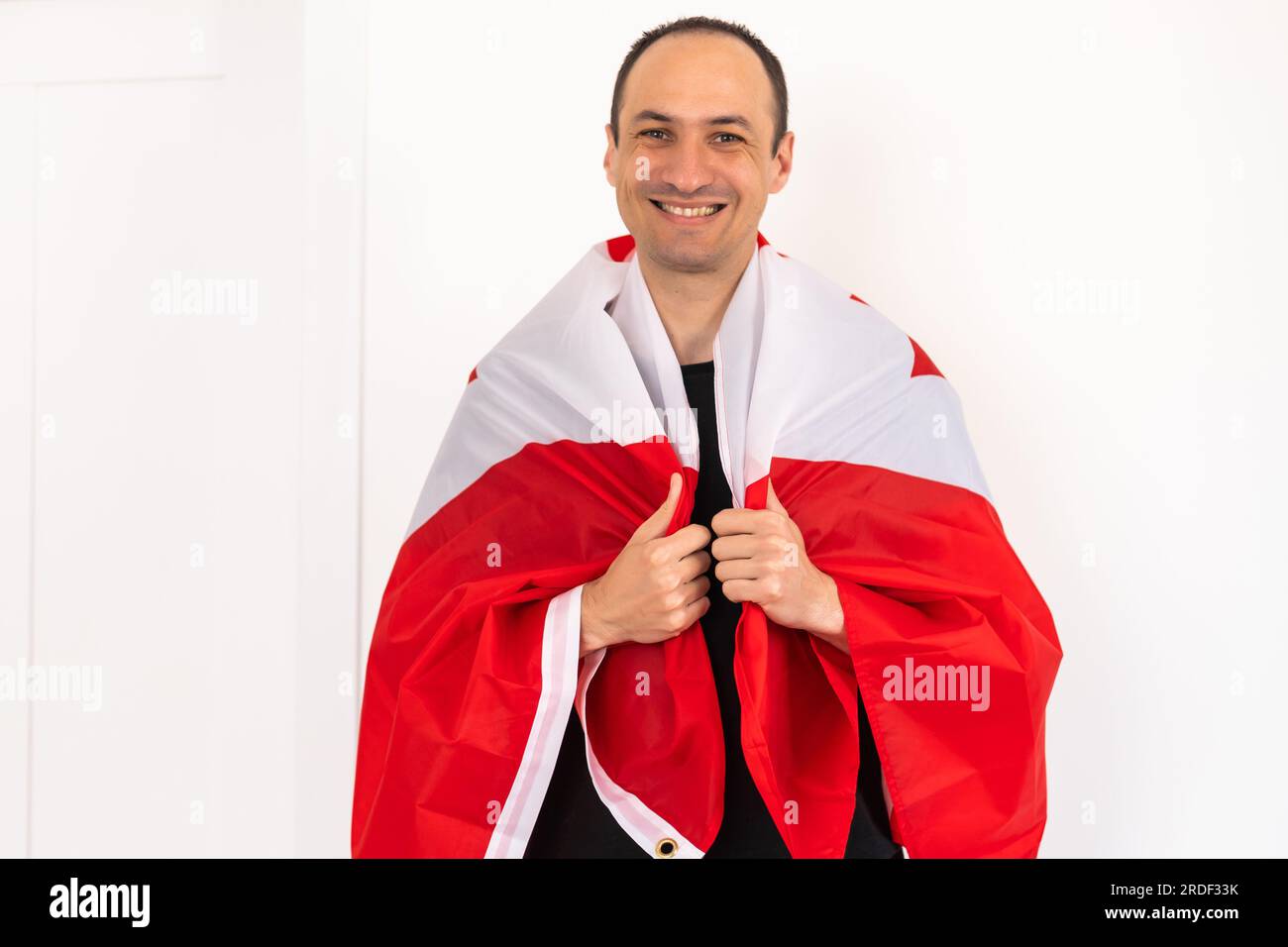 Man holding canadian flag hi-res stock photography and images - Alamy