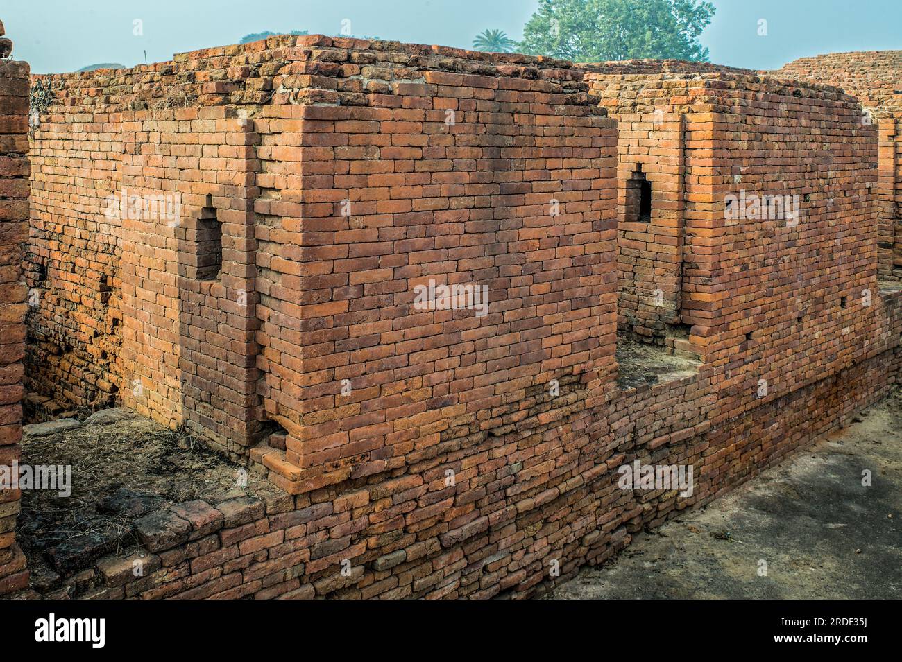 12 23 2014 Vintage ruins of Nalanda Mahavihara Mahavihara,5th century ...