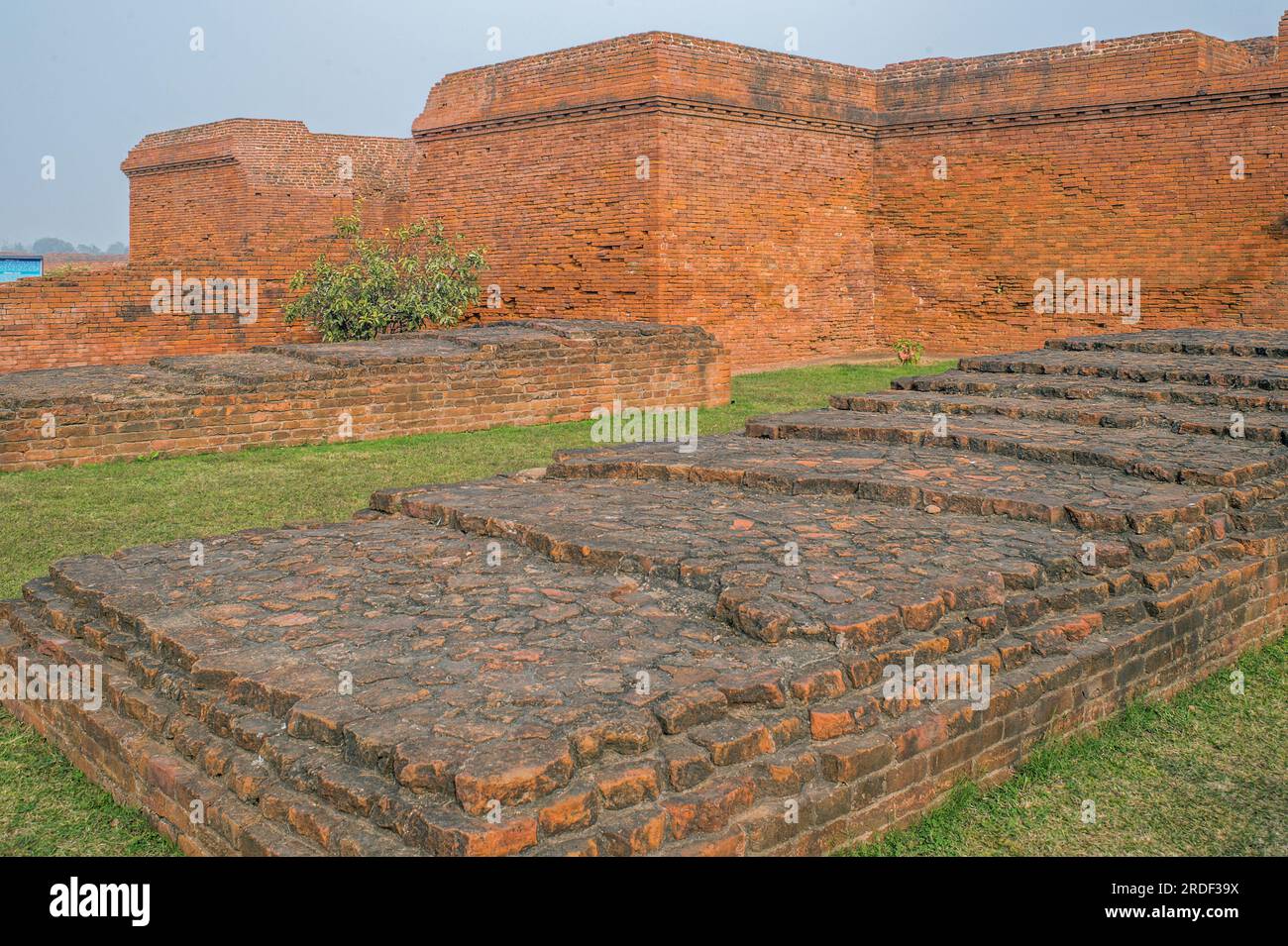 12 23 2014 Vintage ruins of Nalanda Mahavihara Mahavihara,5th century ...