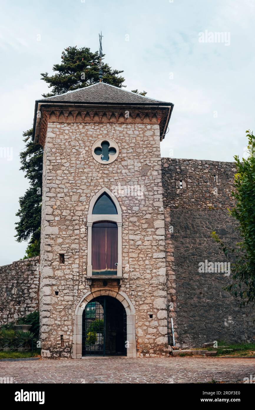 Tower of Trsat Castle in Rijeka, Croatia Stock Photo - Alamy