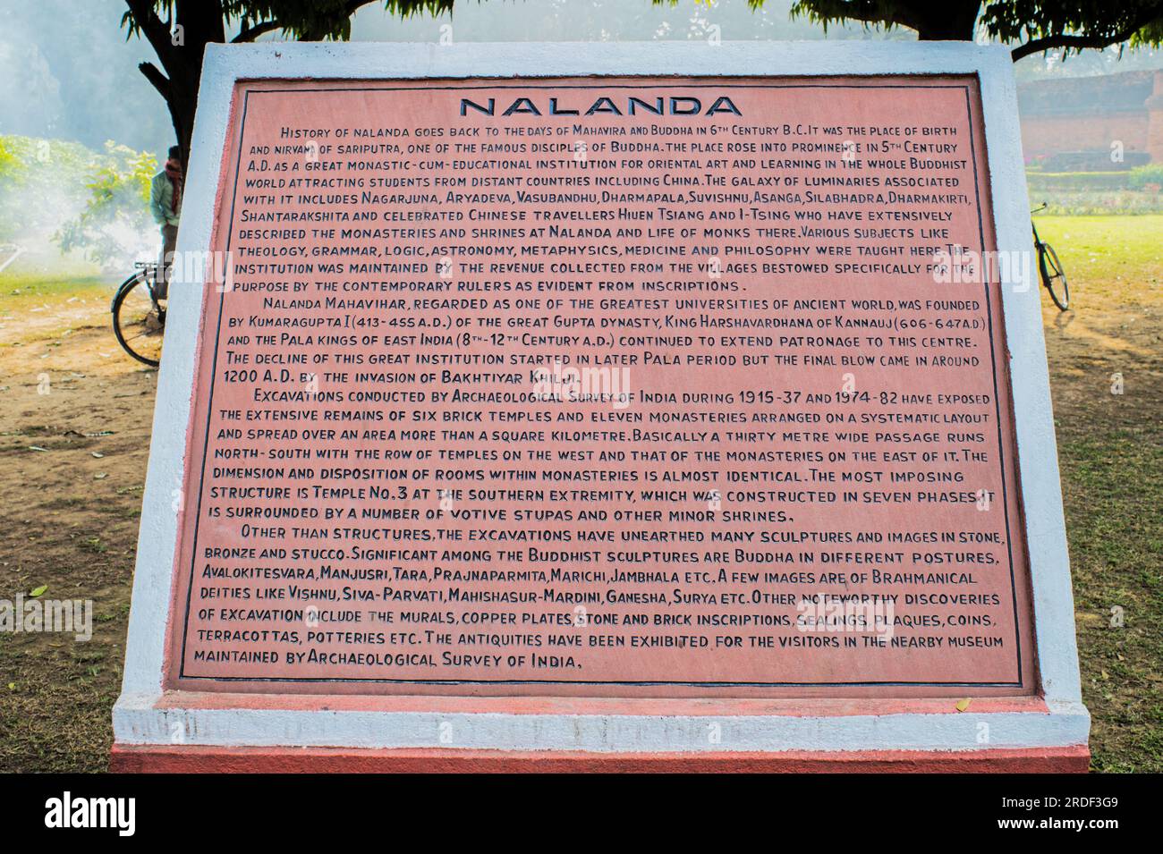 12 23 2014 Vintage ruins of Nalanda Mahavihara Mahavihara,5th century ...