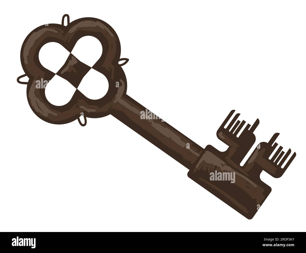 Ancient metal keys with thorns and decoration Stock Vector Image & Art ...