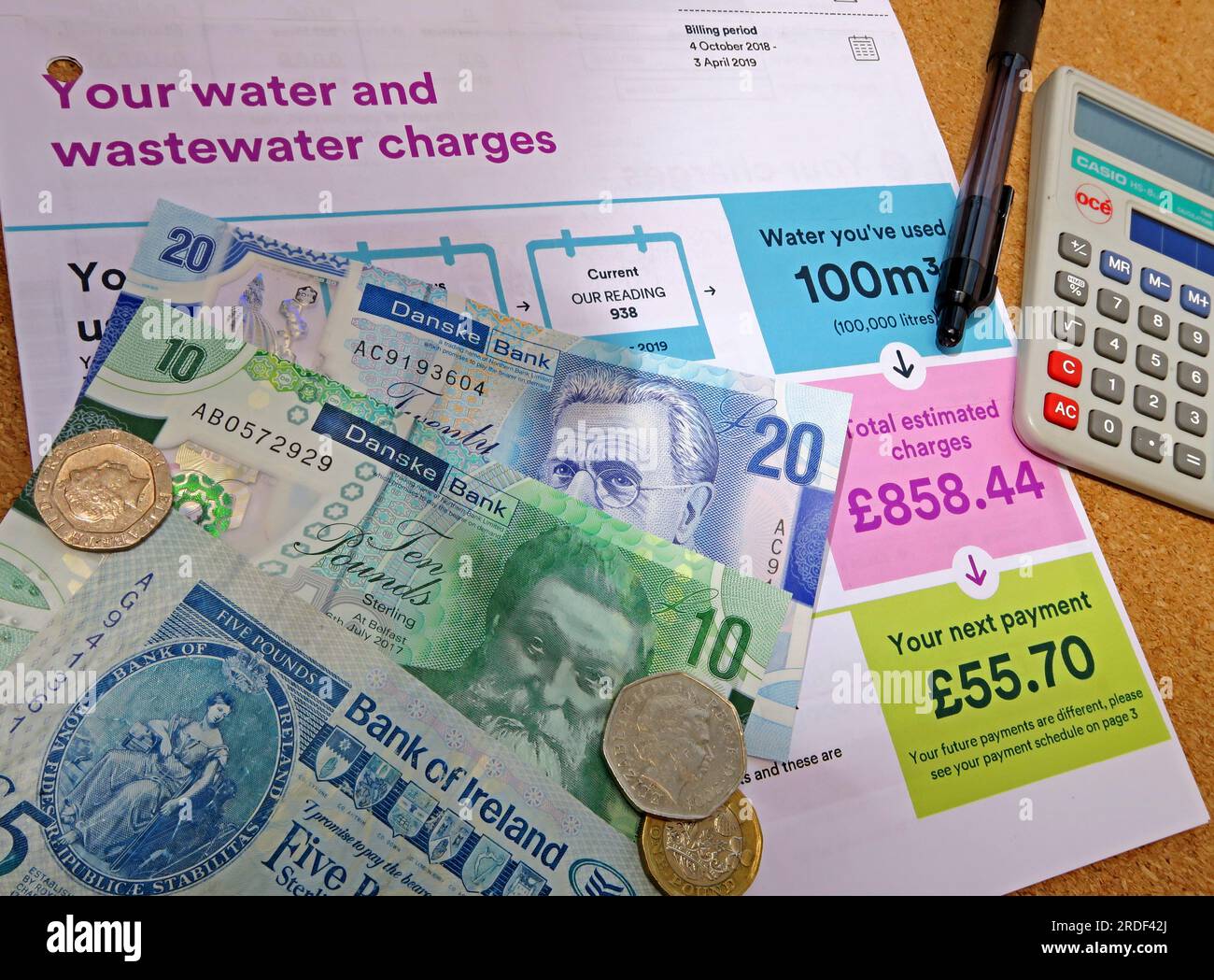 Household bill costs, water, rates etc in Northern Ireland, Sterling ...