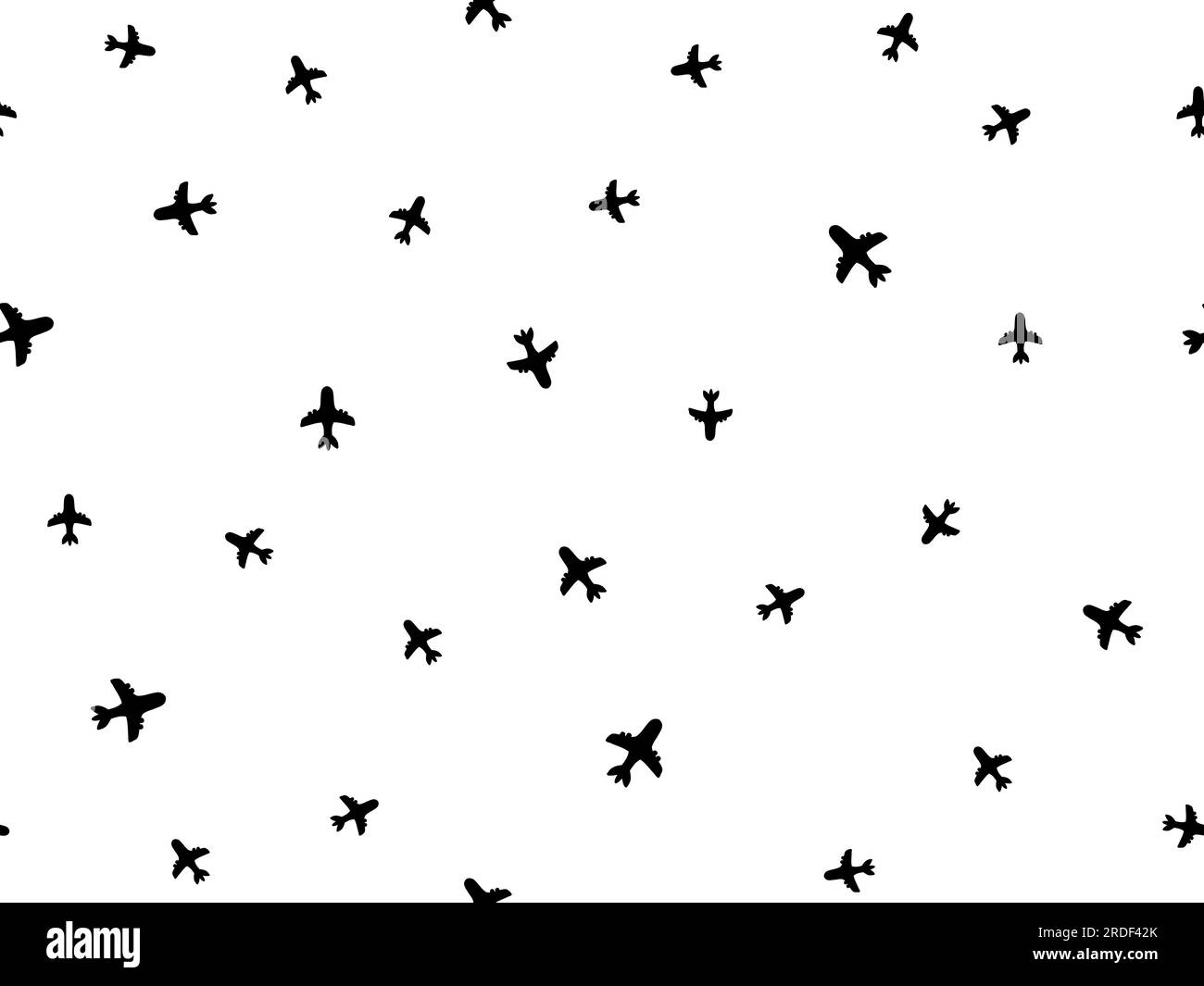 Airplane seamless pattern. Cute plane surface pattern for fashion print ...