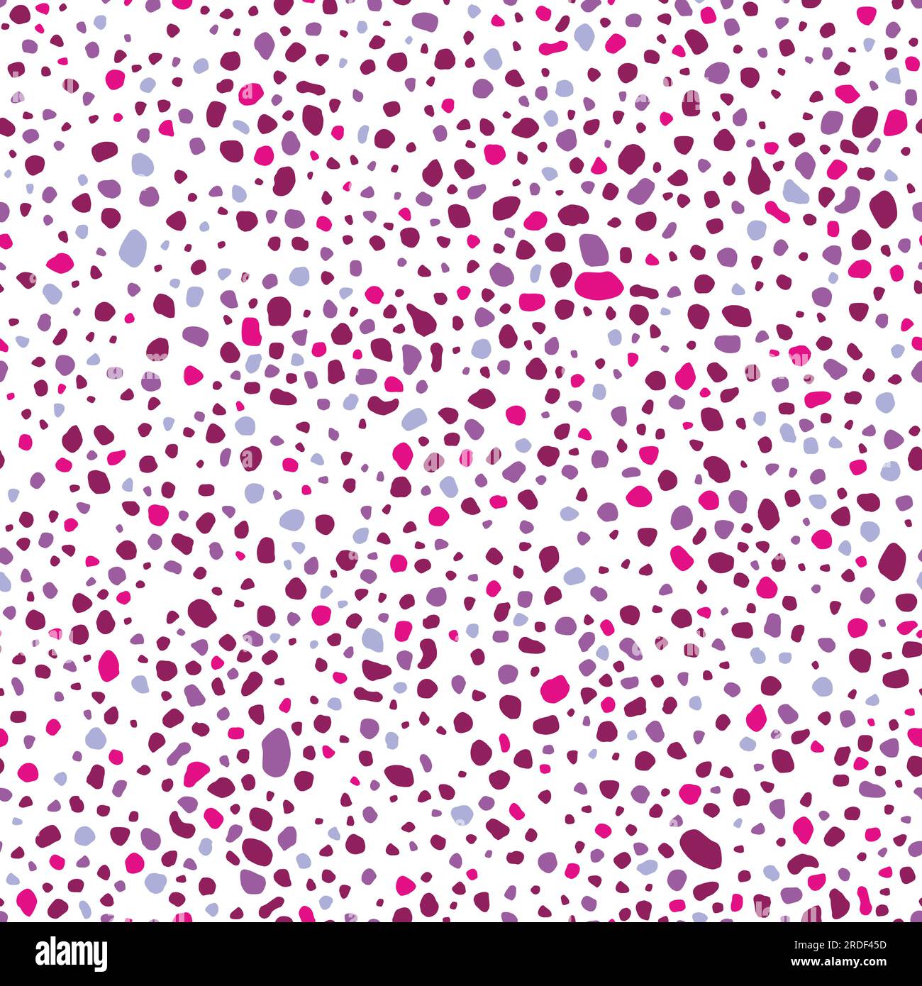Chaotic polka dots fashion print. Irregular spots and blobs seamless ...